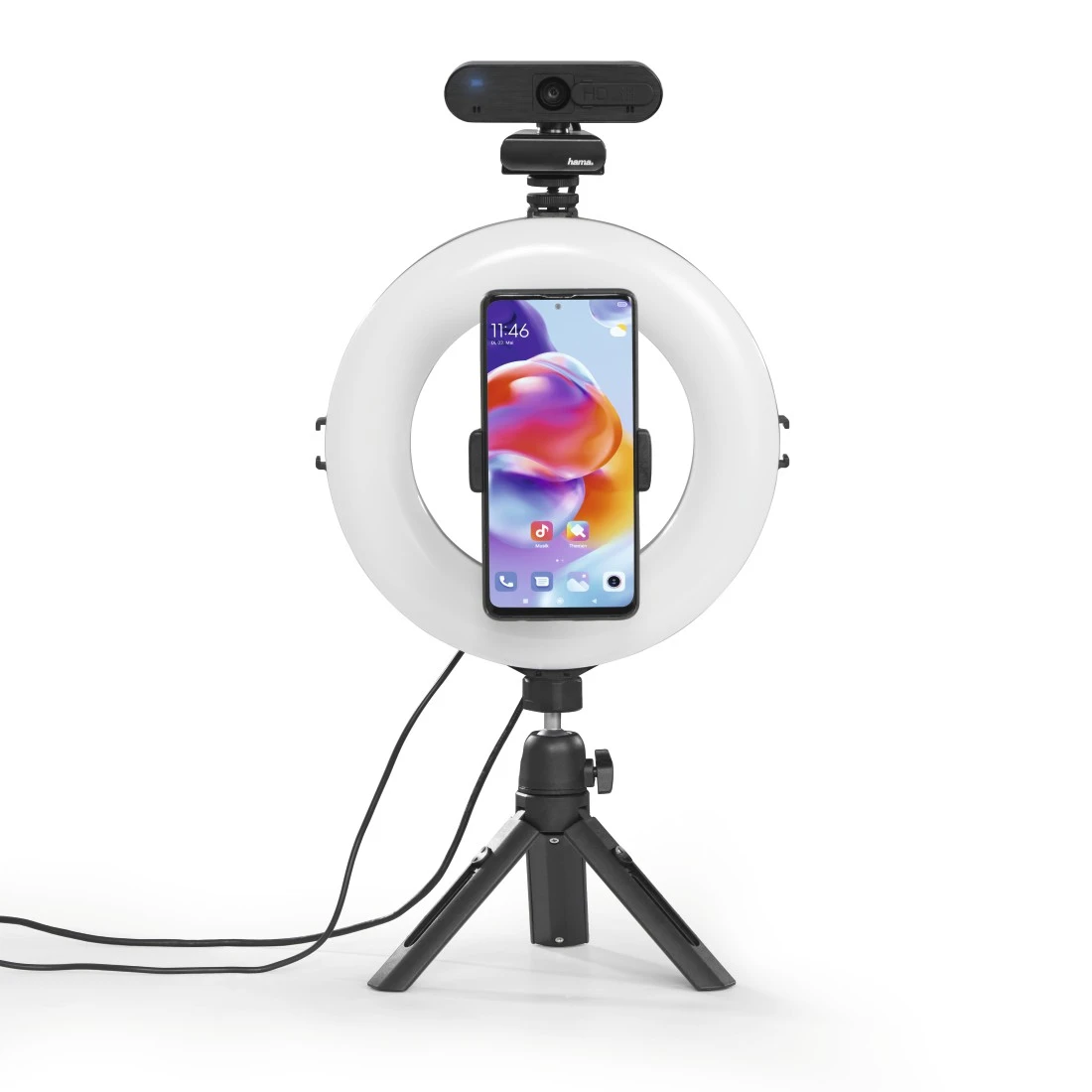 | Hama | "SpotLight Smart 80 II" LED Ring Light, Set for Smartphones