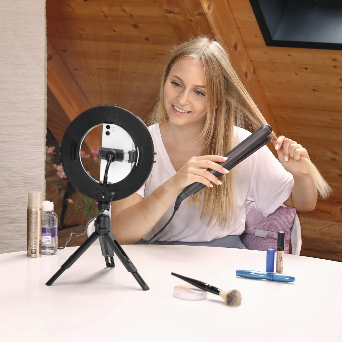 | Hama | "SpotLight Smart 80 II" LED Ring Light, Set for Smartphones