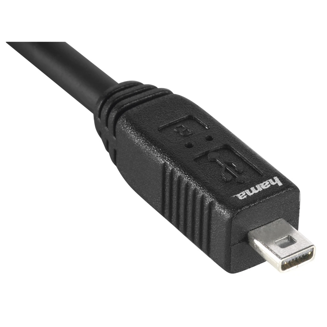 USB 2.0 Connection Cable, A-plug - mini B plug (B8 pin), 1.8 m, black ...