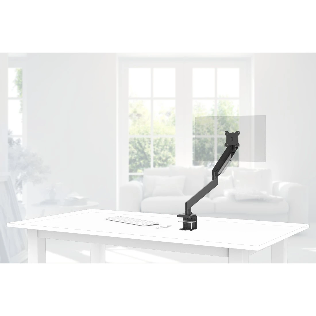 Monitor Holder, Height-adjustable with Gas Spring, Swivel/Tilt, 13 ...