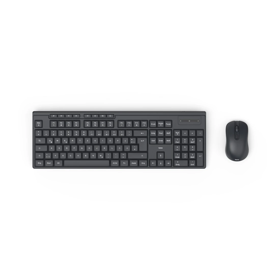 | Hama | Wireless Keyboard w. “WKM-200” Mouse Wireless, 8 Media Keys ...