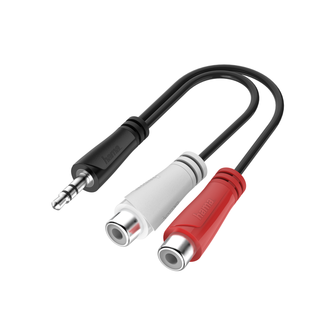 Audio Adapter, 3.5 mm Jack Plug - RCA Socket, Stereo | Hama