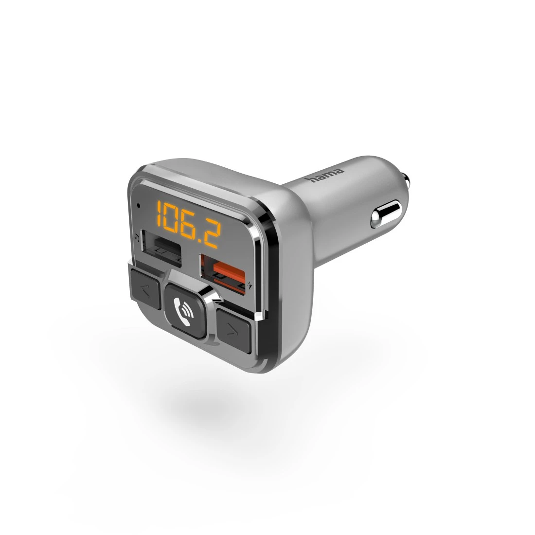 Bluetooth® FM Transmitter for Car Radio, Hands-Free Device, 2 x USB ...