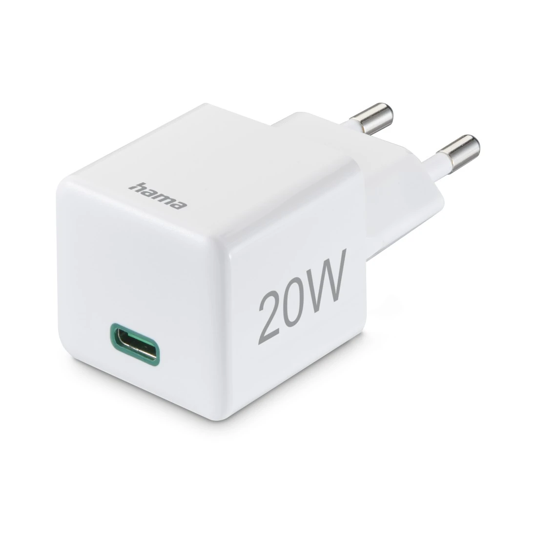Fast Charger, USB-C, Mini Charger, PD, 20 W, white | Hama | | Hama