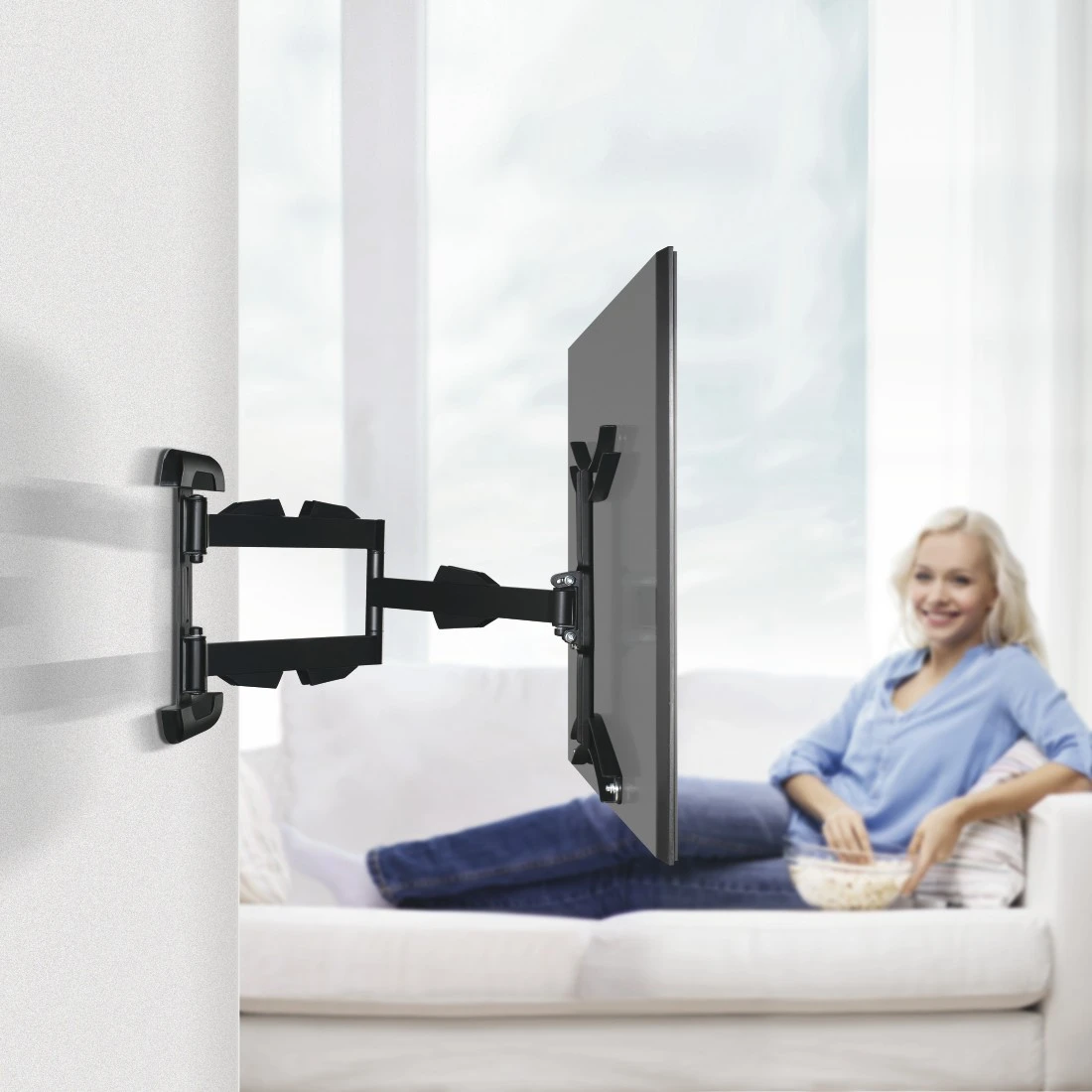 | Hama | TV Wall Bracket, Swivel, Extendable, Long Arm, 165 cm (65 ...