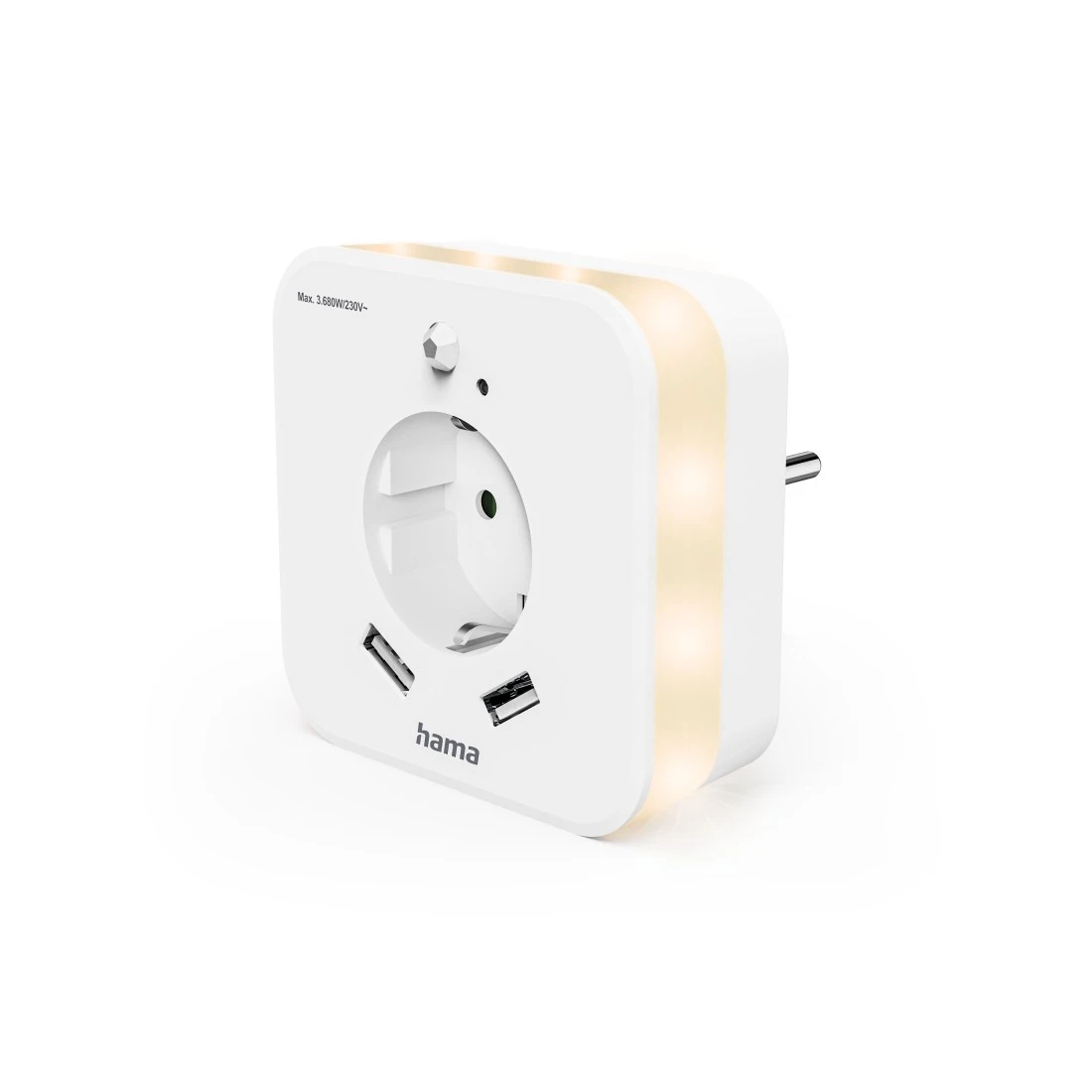 | Hama | LED Night Light with Socket, 2 USB Outputs, Motion Sensor ...